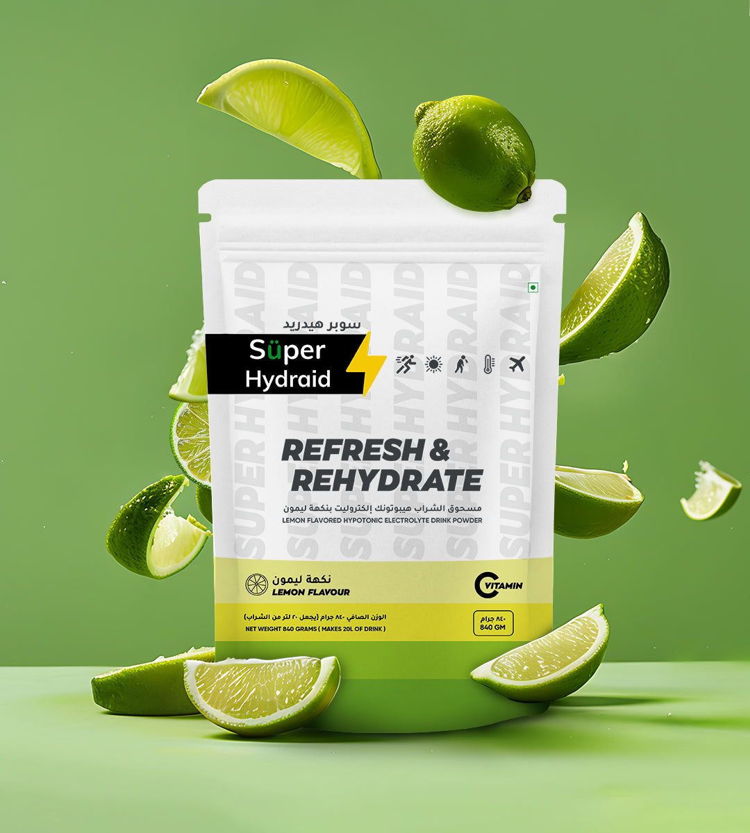 Super Hydraid Electrolyte Drink Mix | Lemon – Protectol-Super Hydraid ...